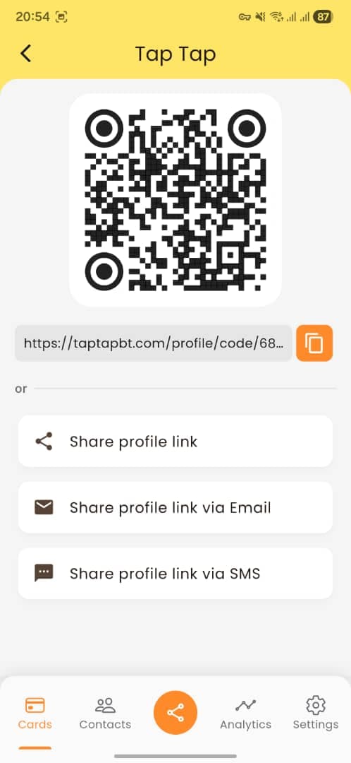 Tap Tap - Smart Business Cards